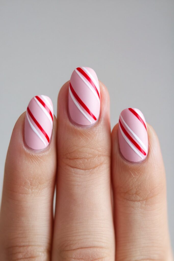 18 Candy Cane Nail Designs - Nail the Glam