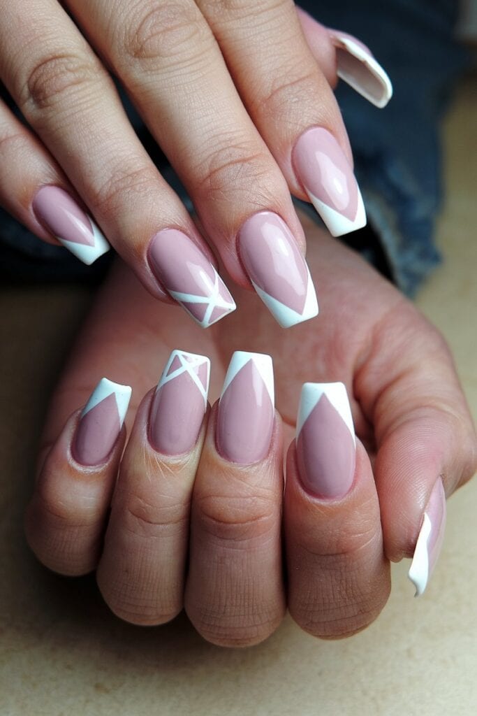 20 French Tip Nail Designs - Nail the Glam