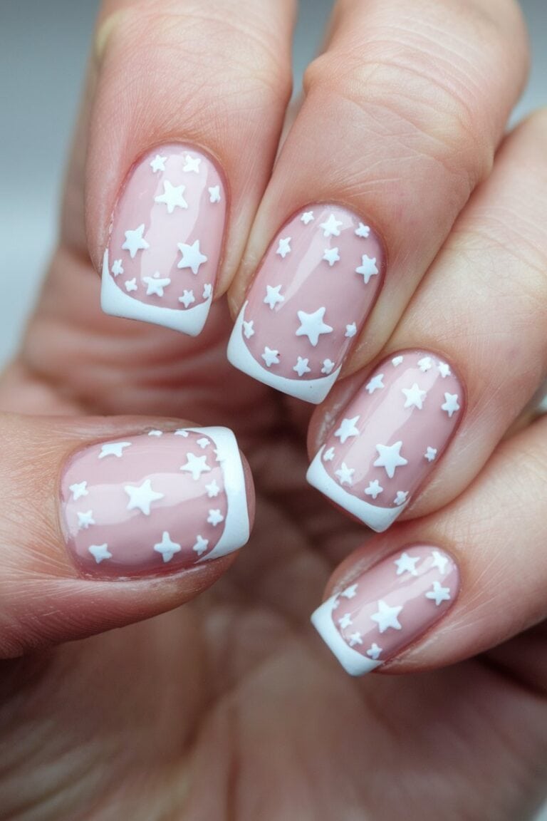 20 French Tip Nail Designs - Nail the Glam