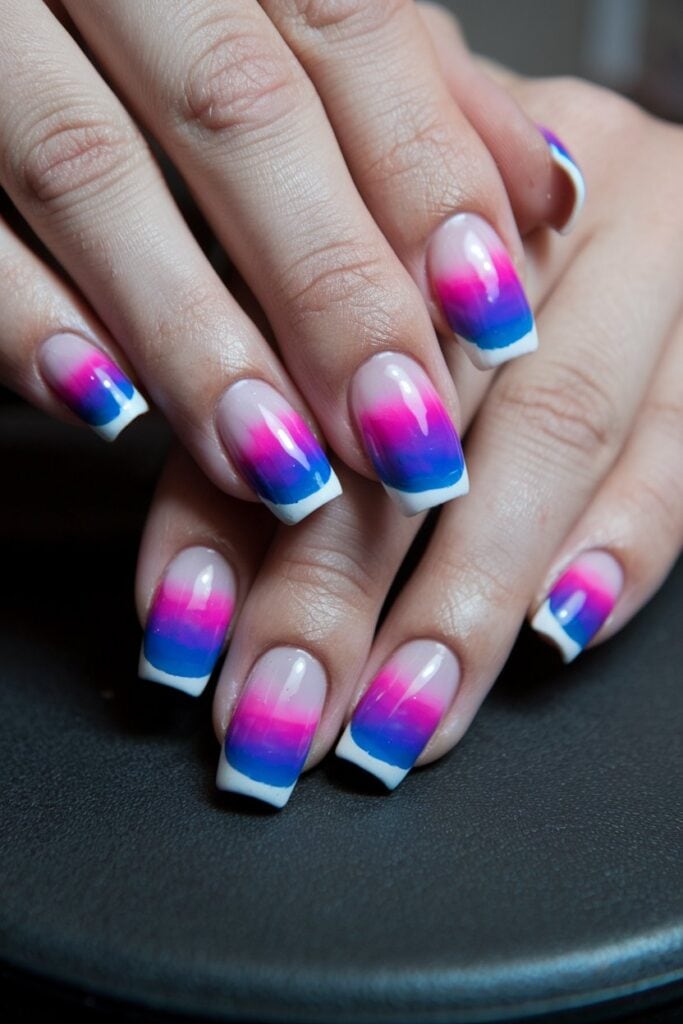 20 French Tip Nail Designs - Nail the Glam