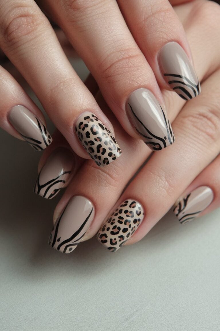 20 Leopard Print Nail Designs - Nail the Glam