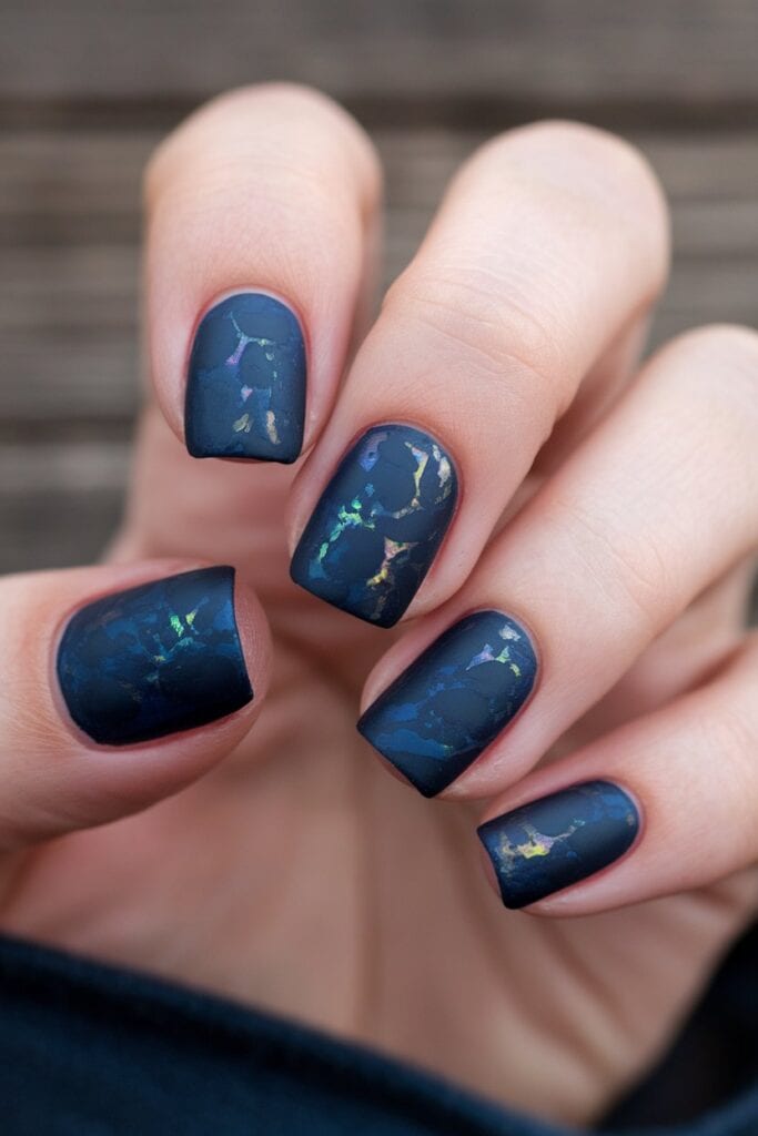 30 Navy Blue Nail Designs - Nail the Glam