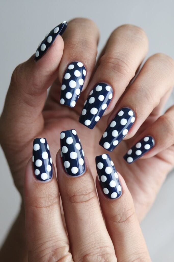 20 Navy Nail Designs - Nail the Glam