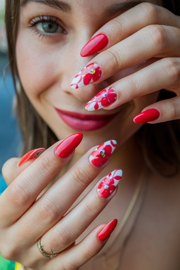20 Red Summer Nail Designs - Nail the Glam