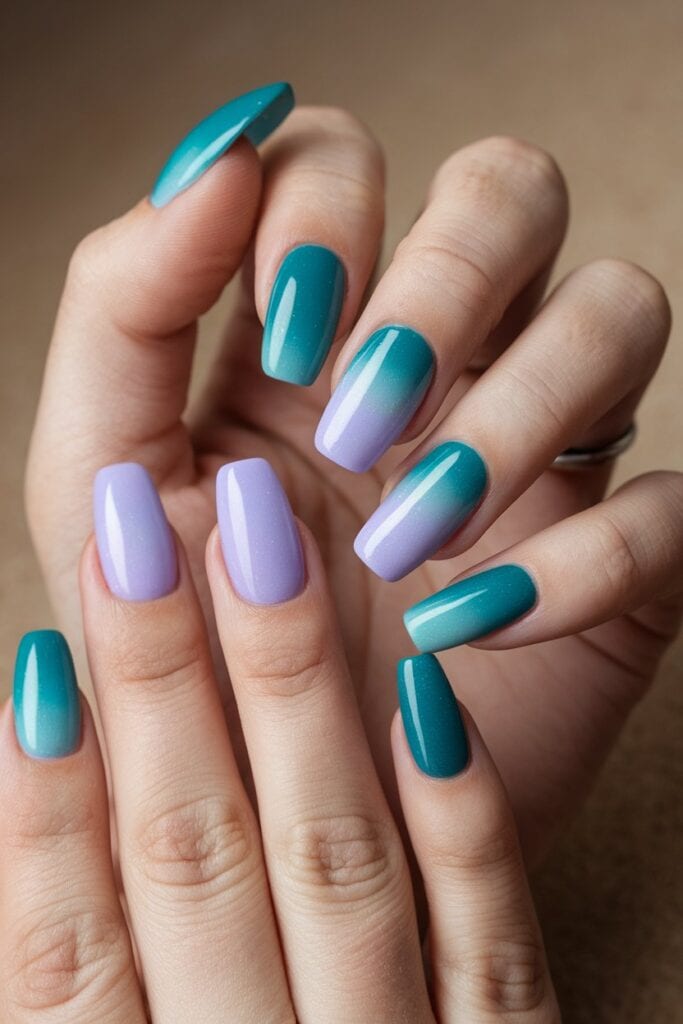 20 Teal Nail Designs - Nail the Glam