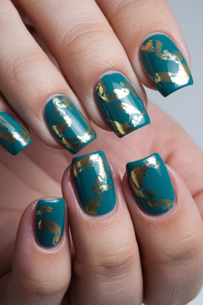 20 Teal Nail Designs - Nail the Glam