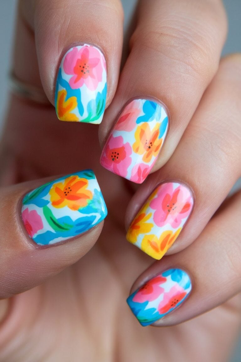 30 Bright Spring Nail Designs - Nail the Glam