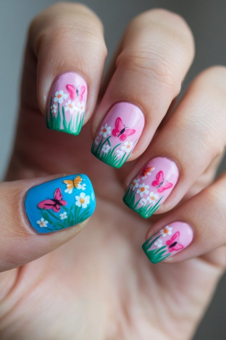 30 Bright Spring Nail Designs - Nail the Glam