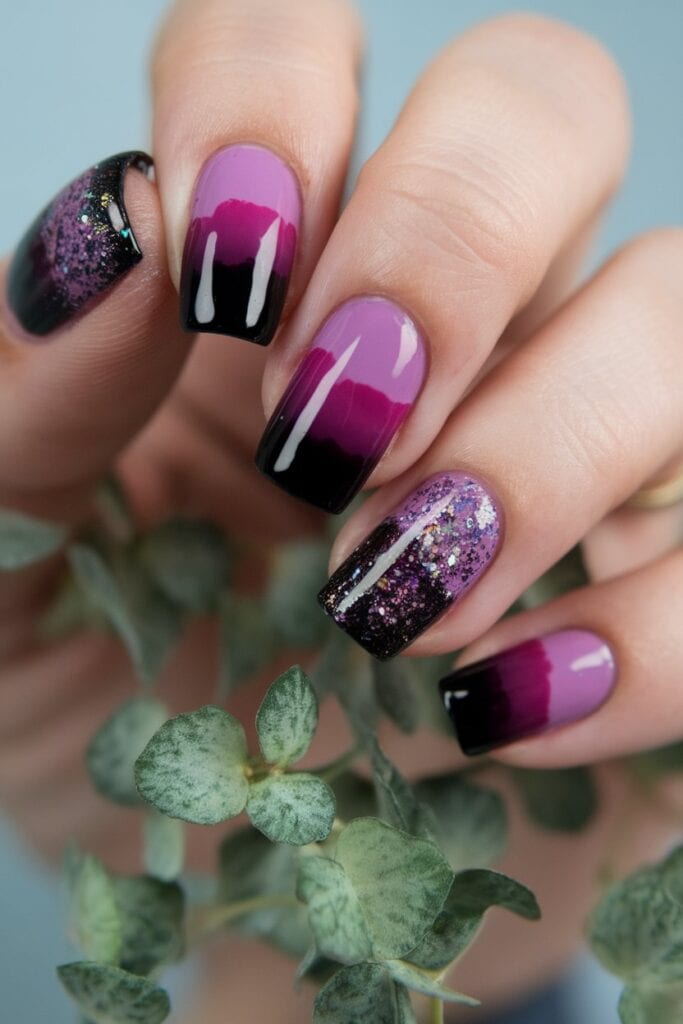 30 Glitter Ombre Nail Designs - Nail the Glam