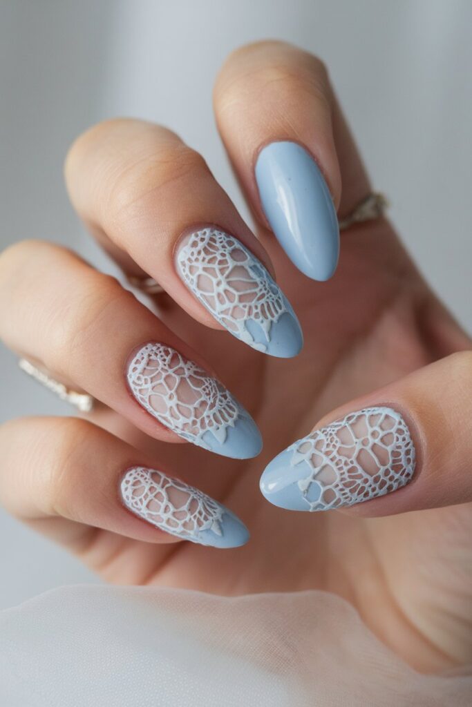 30 Light Blue Nail Designs - Nail the Glam