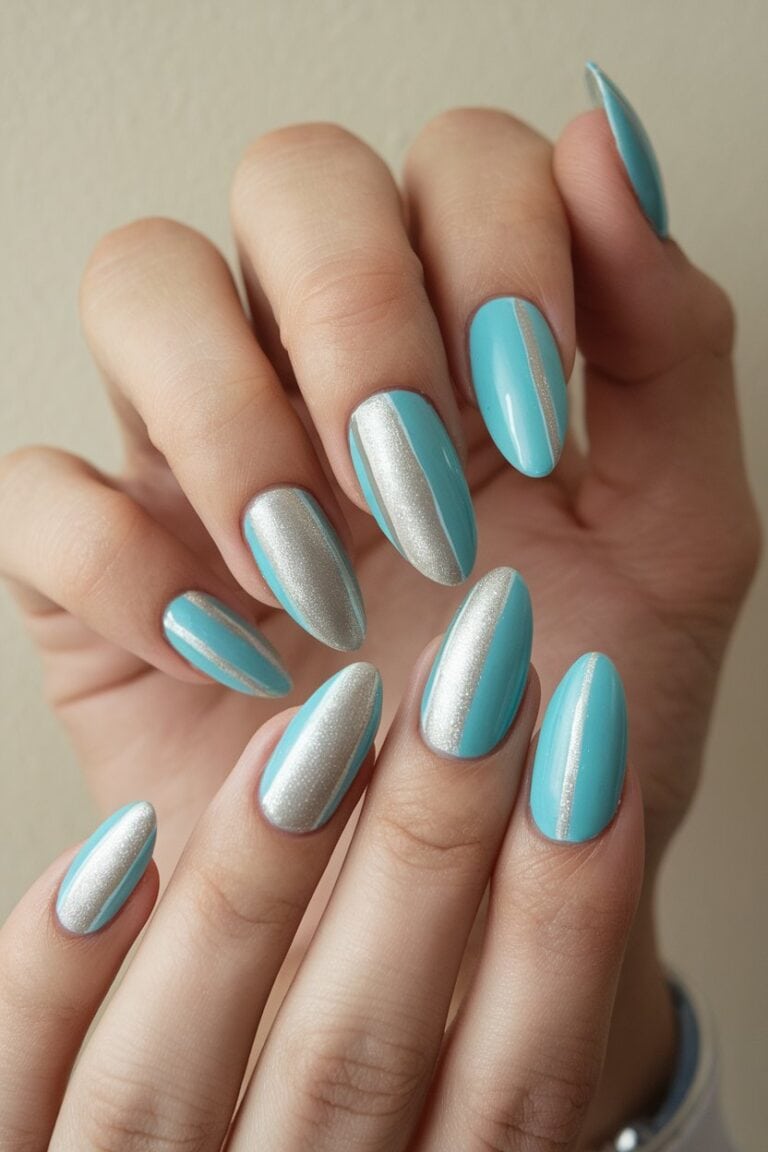 30 Light Blue Nail Designs - Nail the Glam