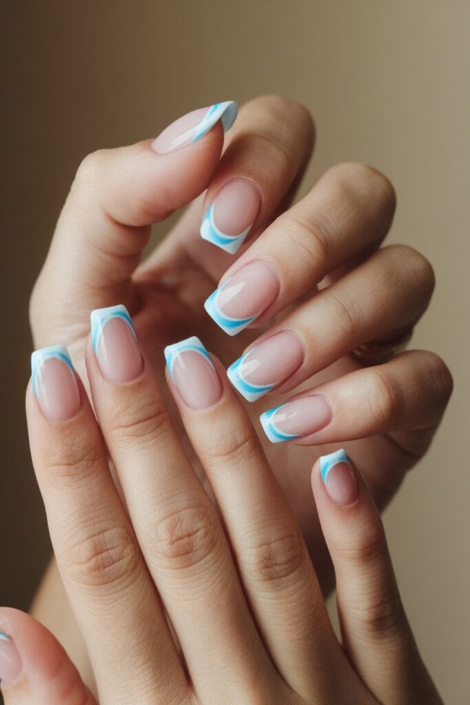 30 Light Blue Nail Designs - Nail the Glam