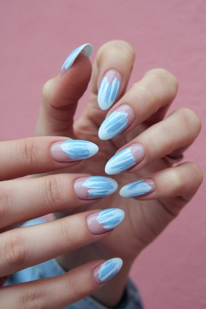 30 Light Blue Nail Designs - Nail the Glam