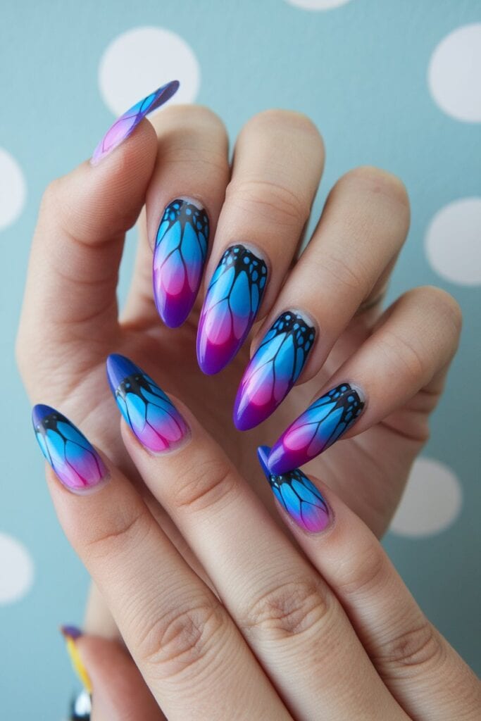 40 Nail Designs with Butterflies - Nail the Glam