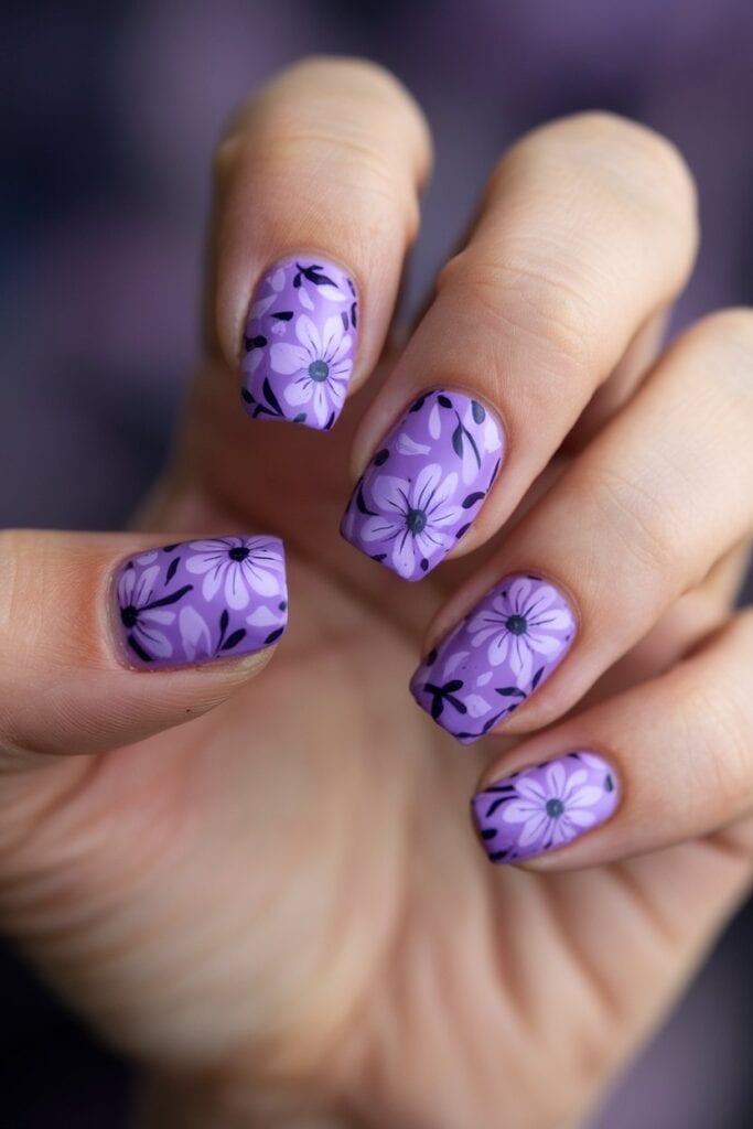 30 Purple Spring Nail Designs - Nail the Glam