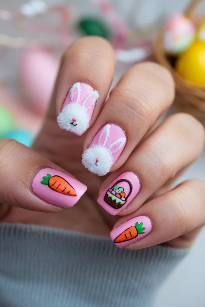 26 Simple Easter Nail Art Designs - Nail the Glam
