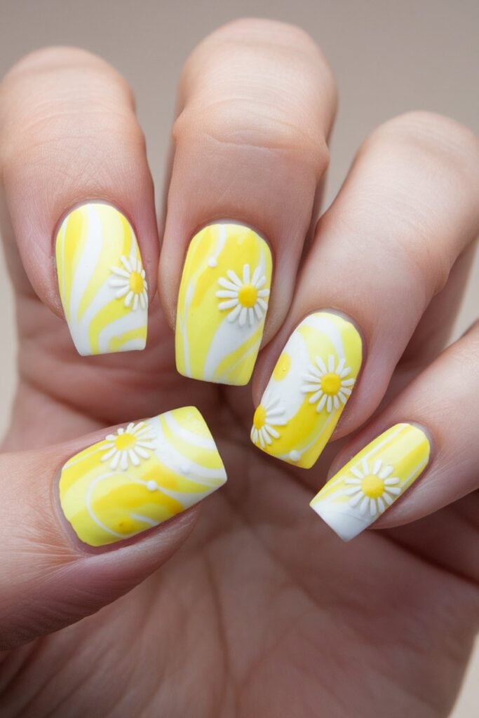 30 Yellow Spring Nail Designs - Nail the Glam