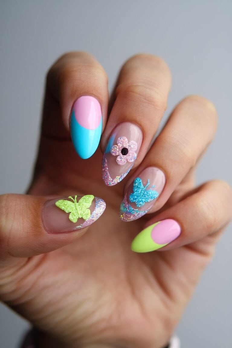 30 Almond Spring Nail Designs - Nail the Glam