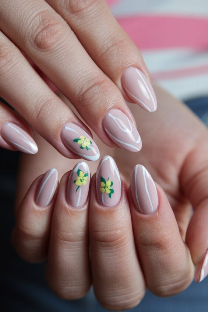 30 Almond Spring Nail Designs - Nail the Glam