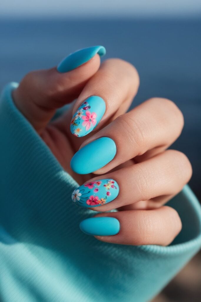 40 Blue Spring Nail Designs - Nail the Glam