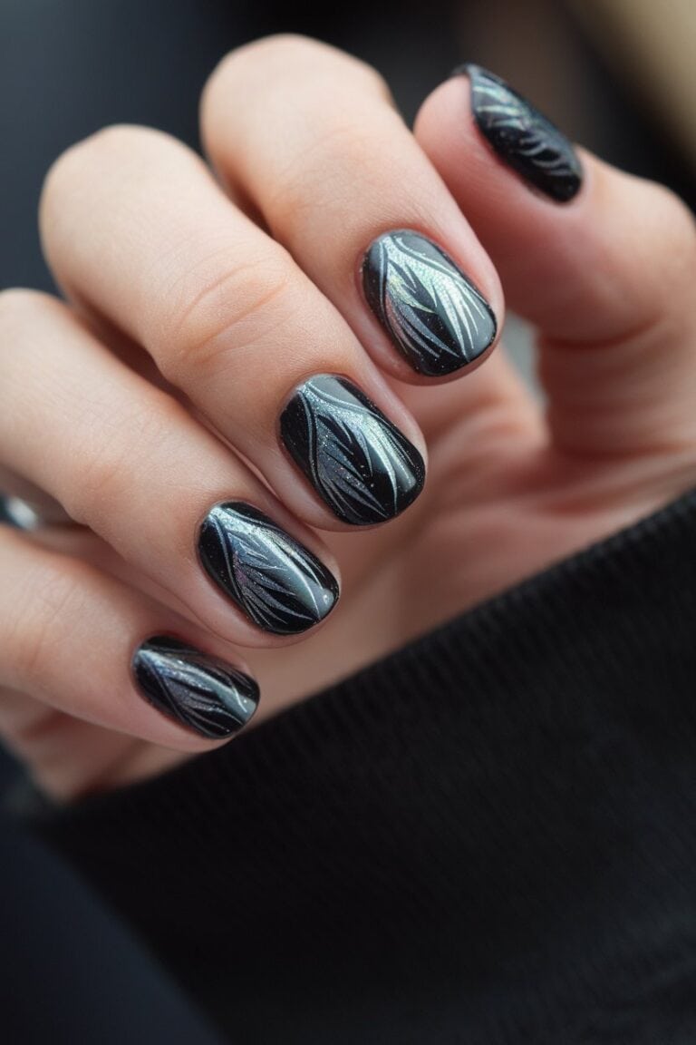 40 Dark Color Nail Design Ideas - Nail the Glam