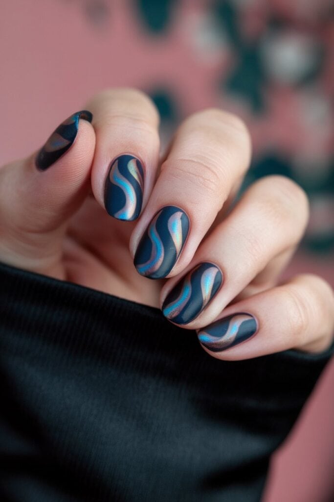 40 Dark Color Nail Design Ideas - Nail the Glam