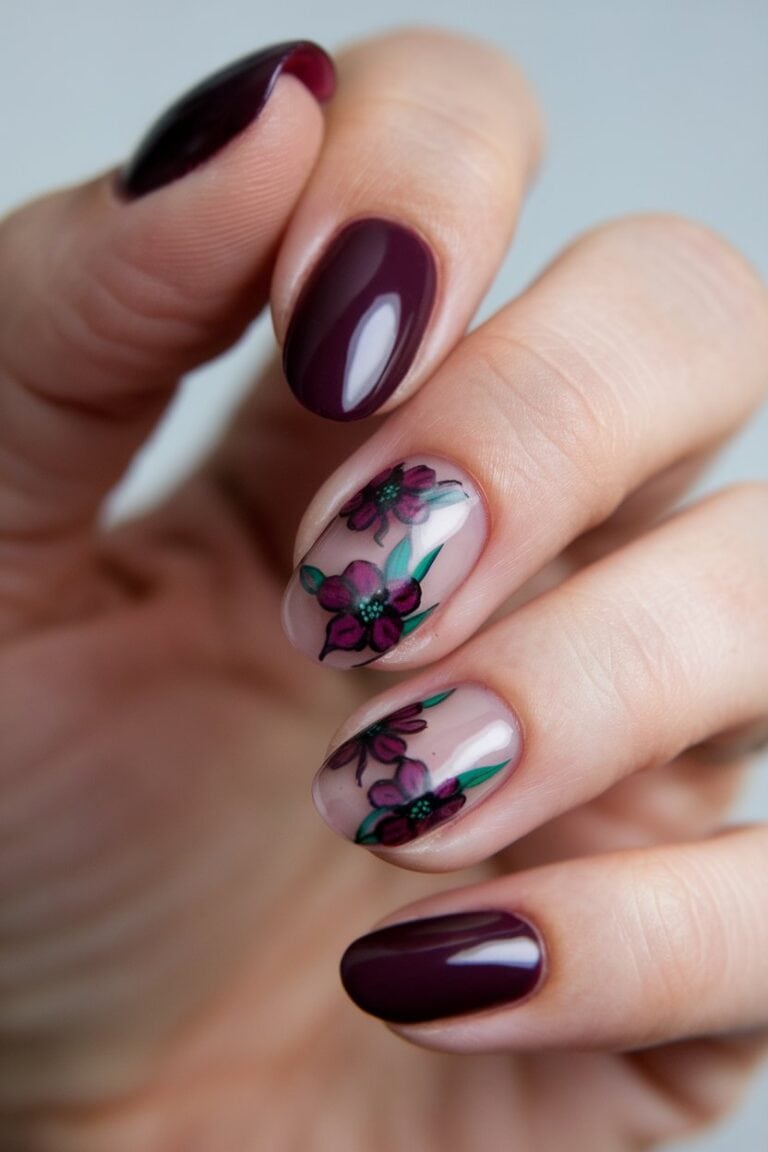 40 Dark Color Nail Design Ideas - Nail the Glam