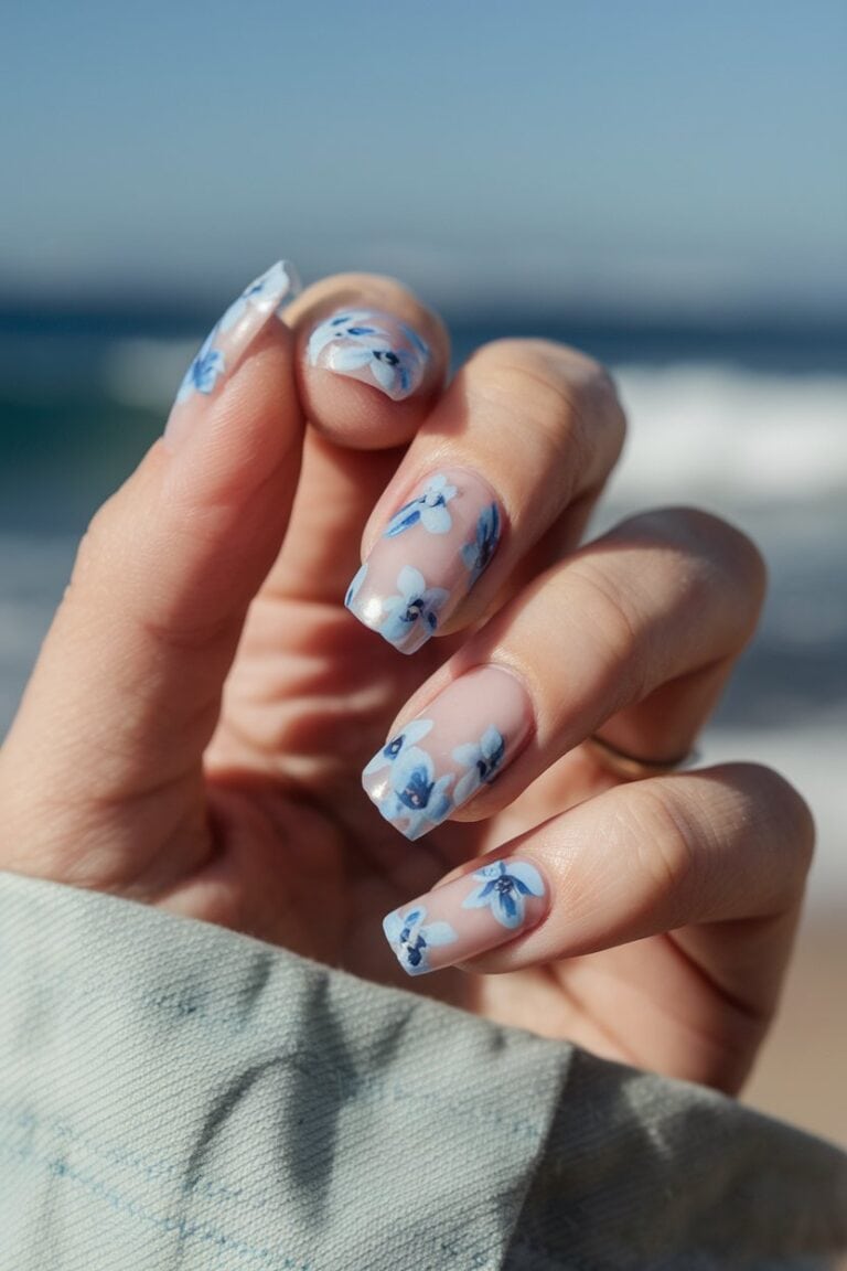 40 Floral Summer Nail Designs Nail The Glam