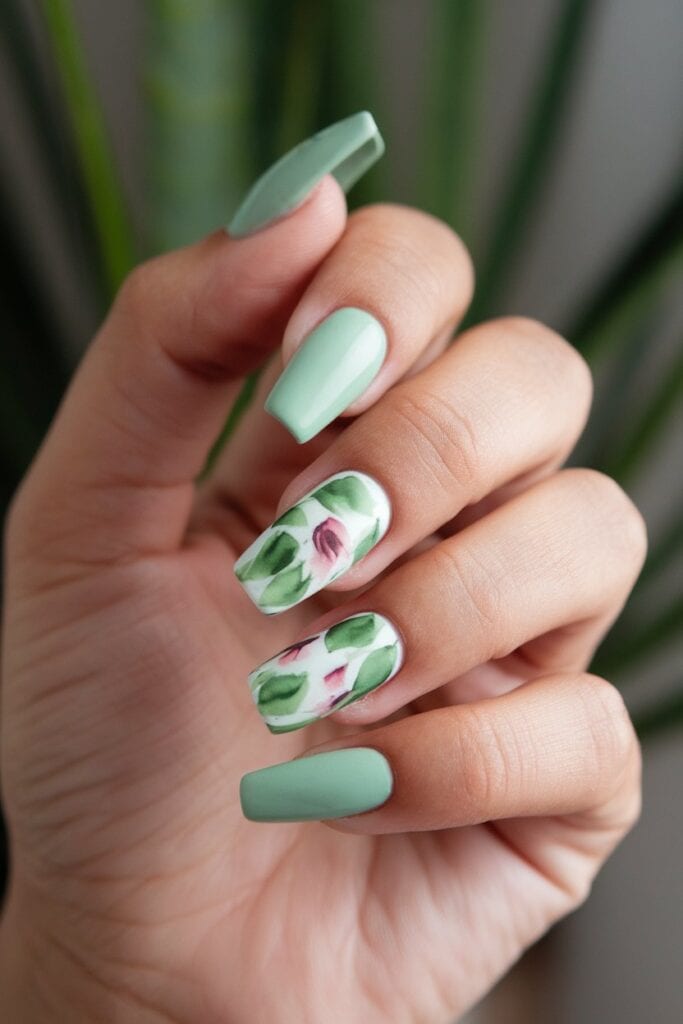 40 Green Spring Nail Designs - Nail the Glam