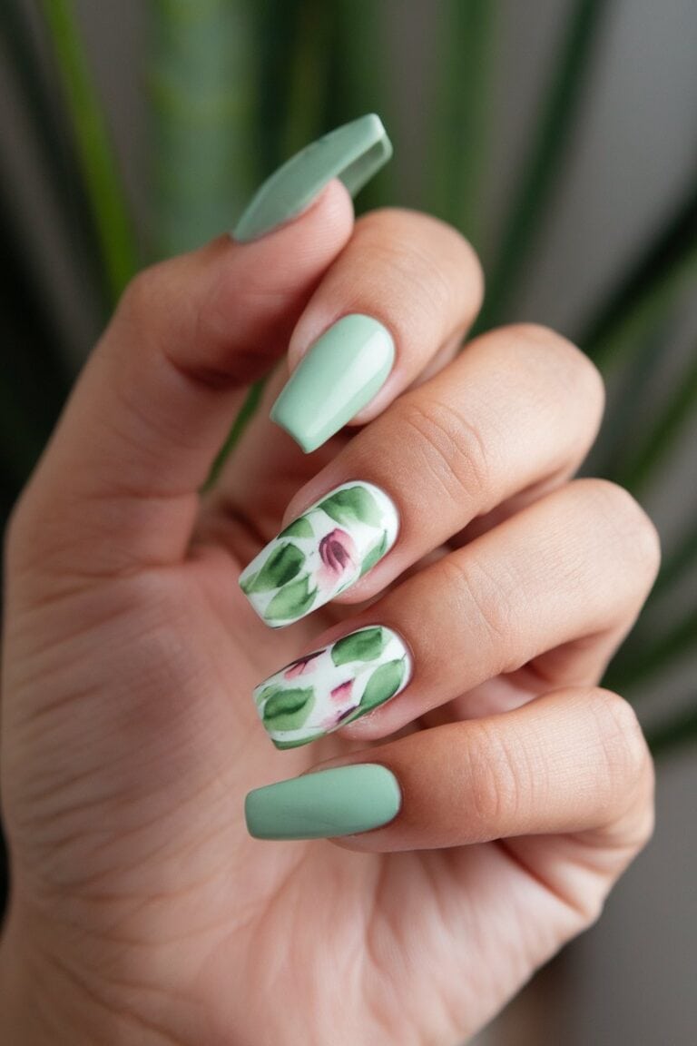 40 Green Spring Nail Designs - Nail the Glam