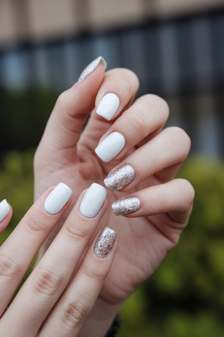 30 Spring Glitter Nail Designs - Nail the Glam