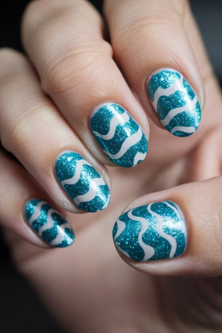 30 Spring Glitter Nail Designs - Nail the Glam