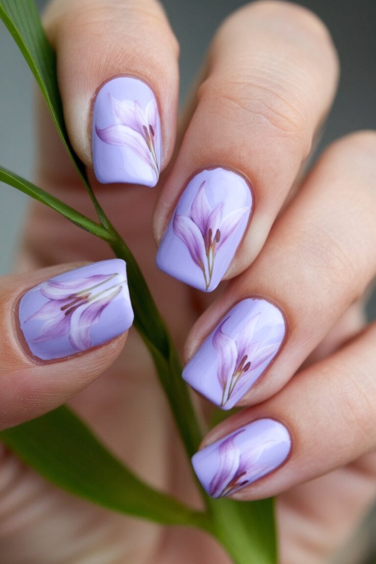 38 Spring Nail Designs with Flowers - Nail the Glam