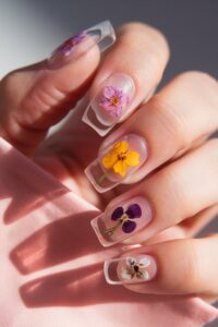 38 Spring Nail Designs with Flowers - Nail the Glam