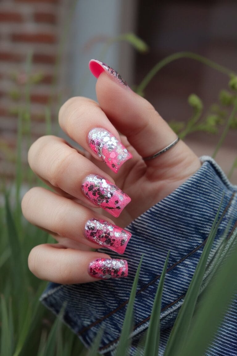 40 Glitter Summer Nail Designs - Nail the Glam