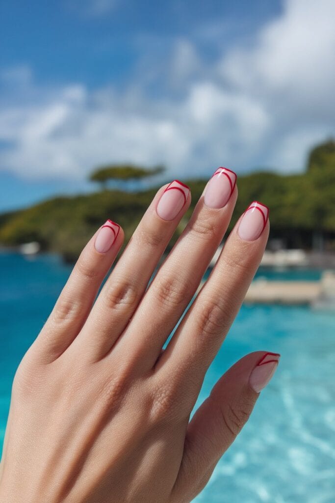 40 Summer French Tip Nail Designs - Nail the Glam