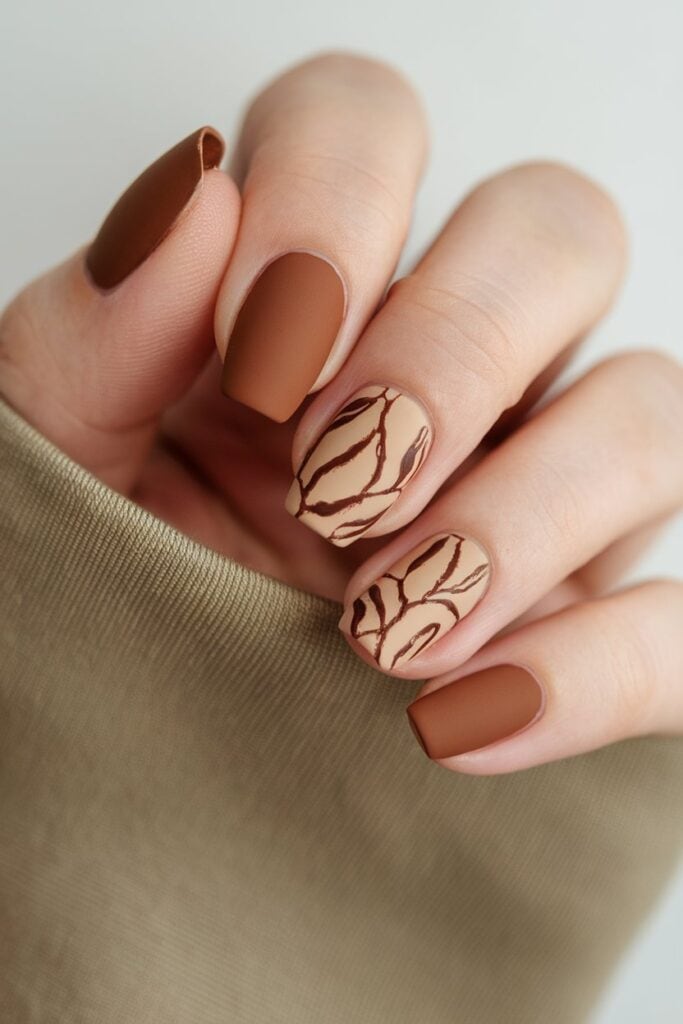 40 Brown Nail Design Ideas - Nail the Glam