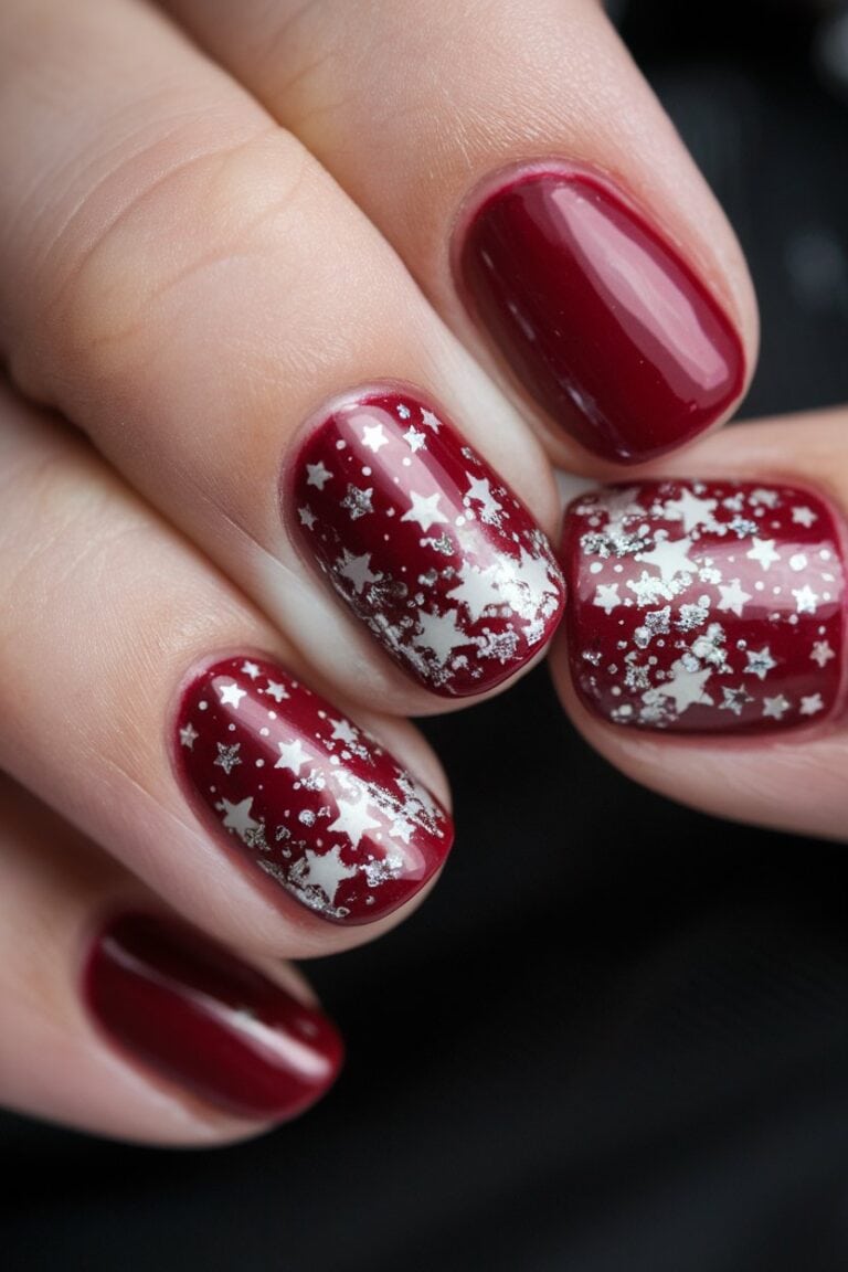 36 Dark Red Nail Design Ideas - Nail the Glam