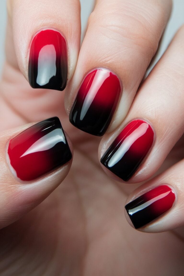 36 Dark Red Nail Design Ideas - Nail the Glam