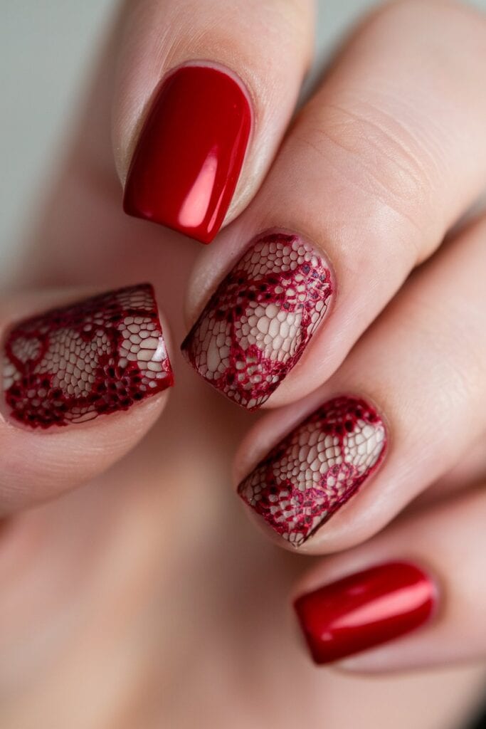36 Dark Red Nail Design Ideas - Nail the Glam