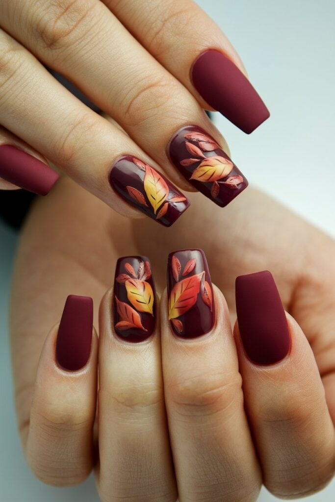 40 Maroon Nail Design Ideas - Nail the Glam