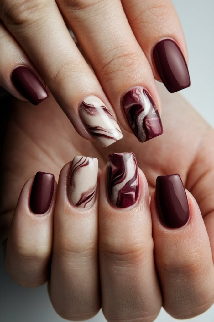 40 Maroon Nail Design Ideas - Nail the Glam