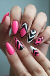 30 Nail Designs Using 3 Colors - Nail the Glam