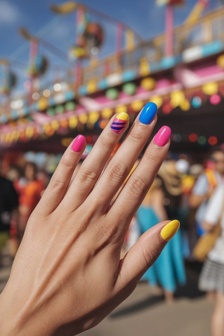 30 Nail Designs Using 3 Colors - Nail the Glam