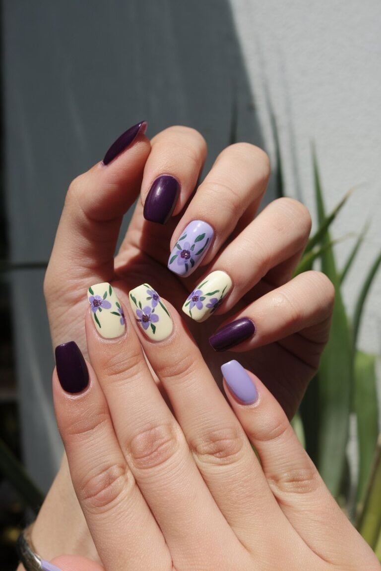 30 Nail Designs Using 3 Colors - Nail the Glam