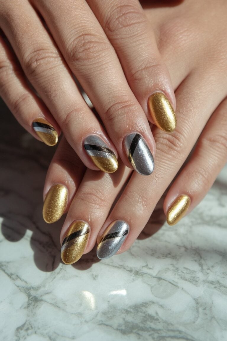 30 Nail Designs Using 3 Colors - Nail the Glam