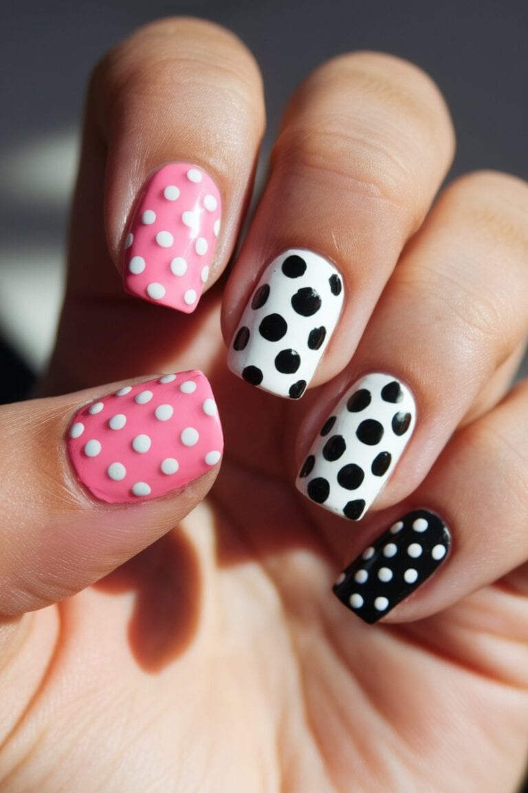 30 Nail Designs Using 3 Colors - Nail the Glam