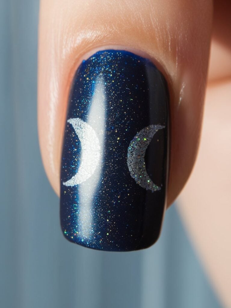 40 Dark Blue Nail Design Ideas - Nail the Glam