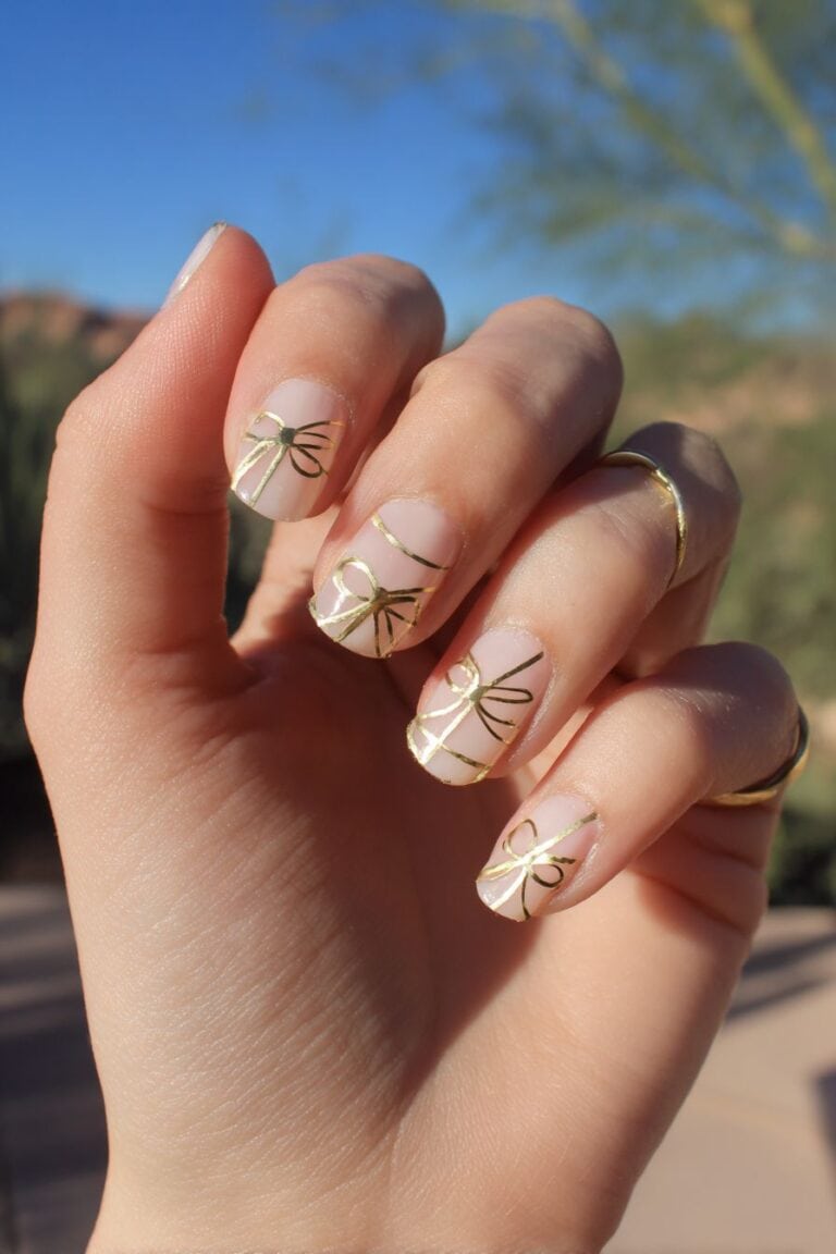 35 Nail Design Ideas with Bows - Nail the Glam