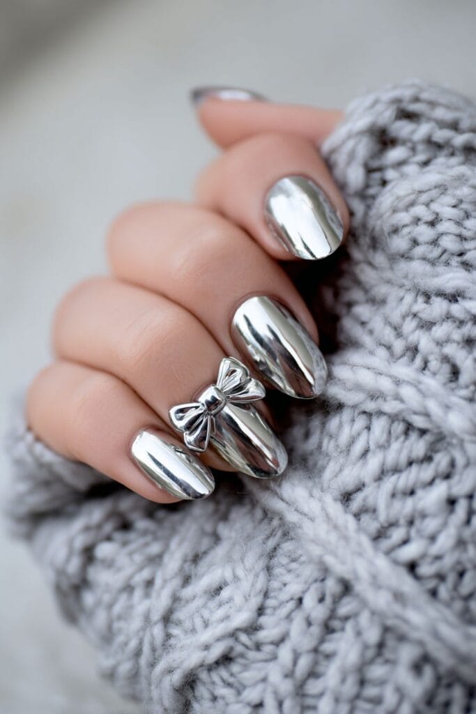 35 Nail Design Ideas with Bows - Nail the Glam